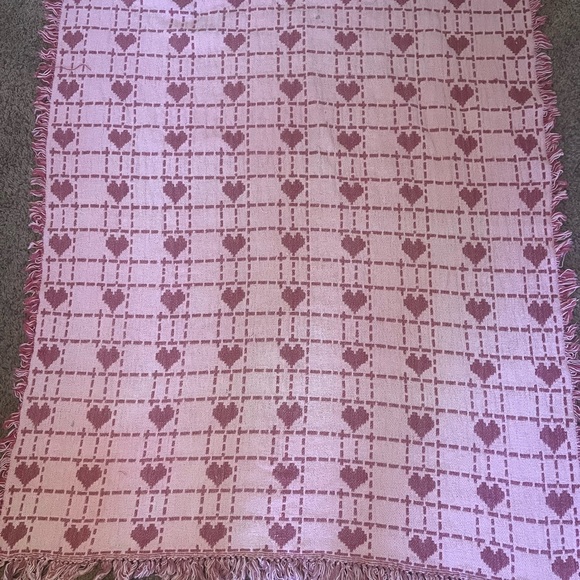 Bedding | Vintage Heart Double Sides Woven Throw 55x46 | Poshmark